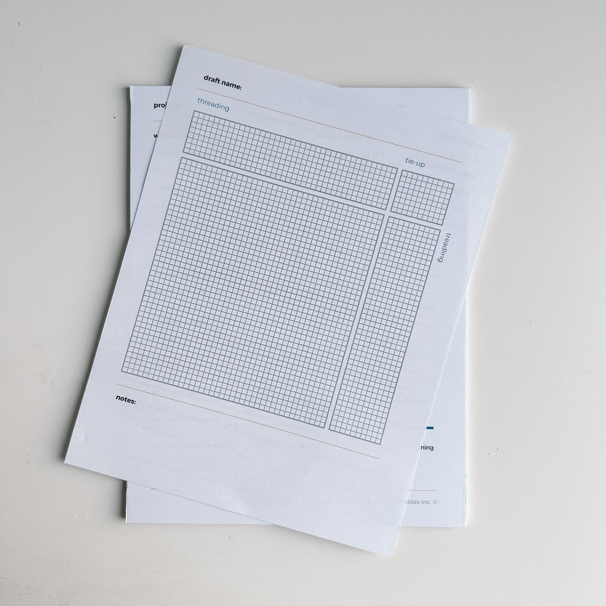 Weaver’s Design Notepads - Four and Eight Shaft Drafts – Gather Textiles